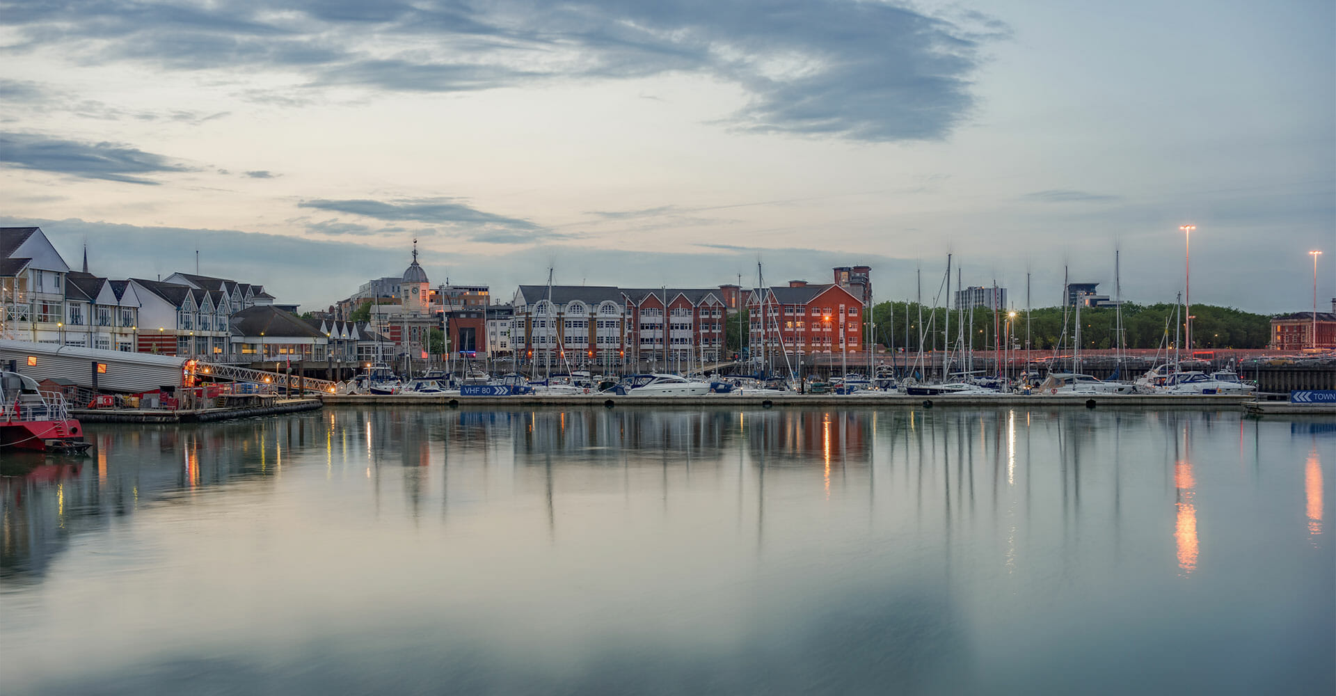 Explore Southampton by boat, Ocean Village, River Itchen